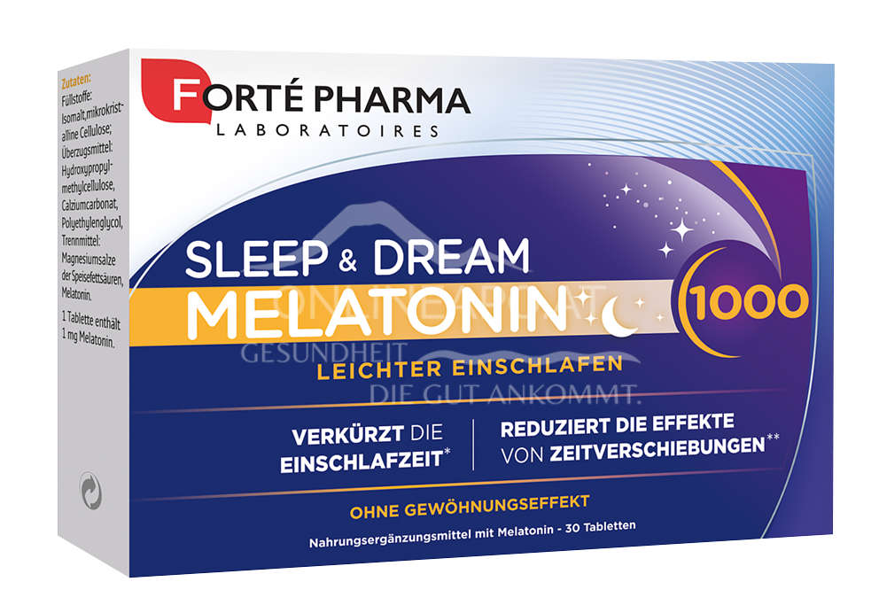 FORTÉ PHARMA Sleep & Dream Melatonin 1000 Tabletten | schnell günstig ...