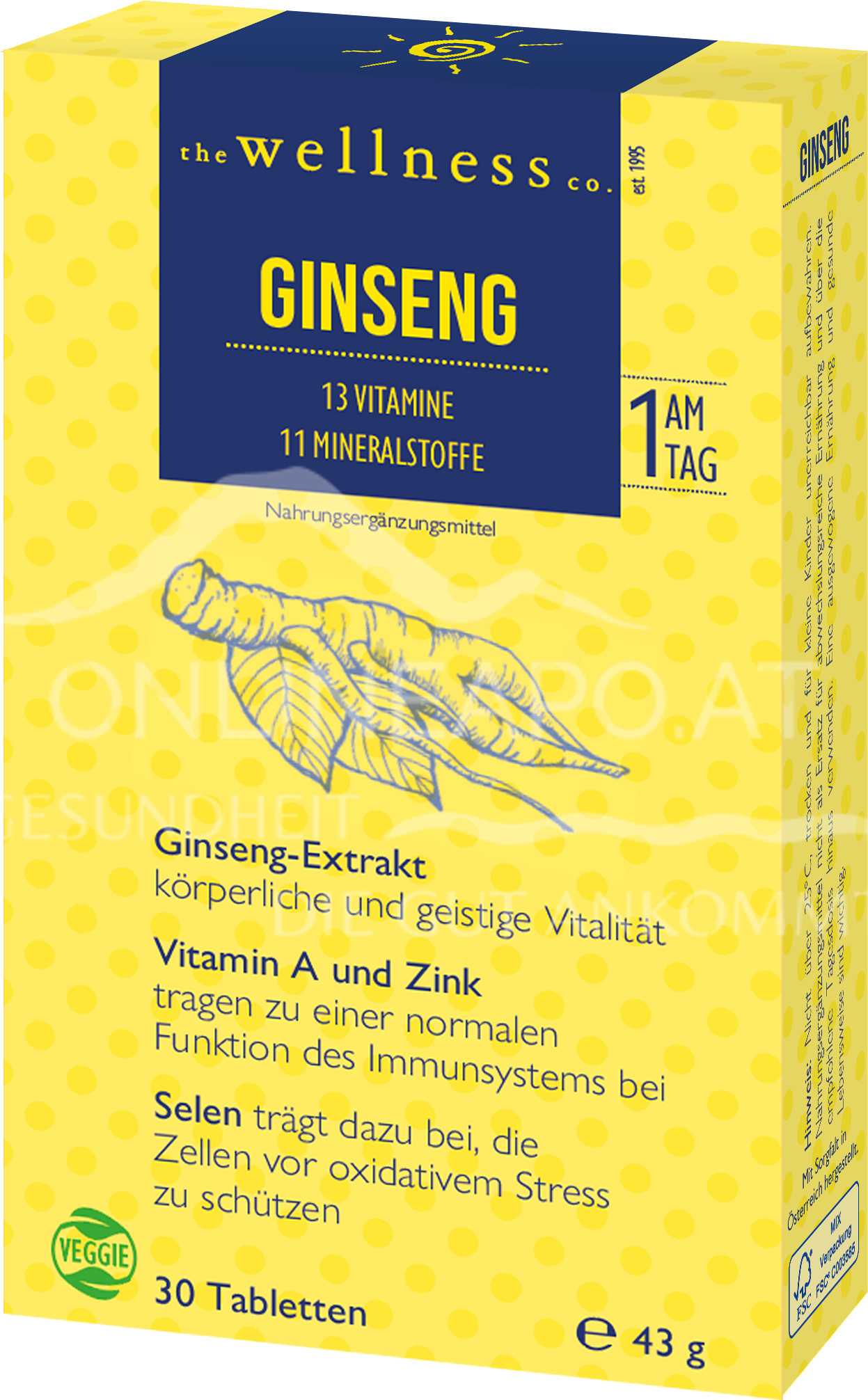 Wellness GINSENG + VITAMINE + MINERALSTOFFE Tabletten | schnell günstig ...