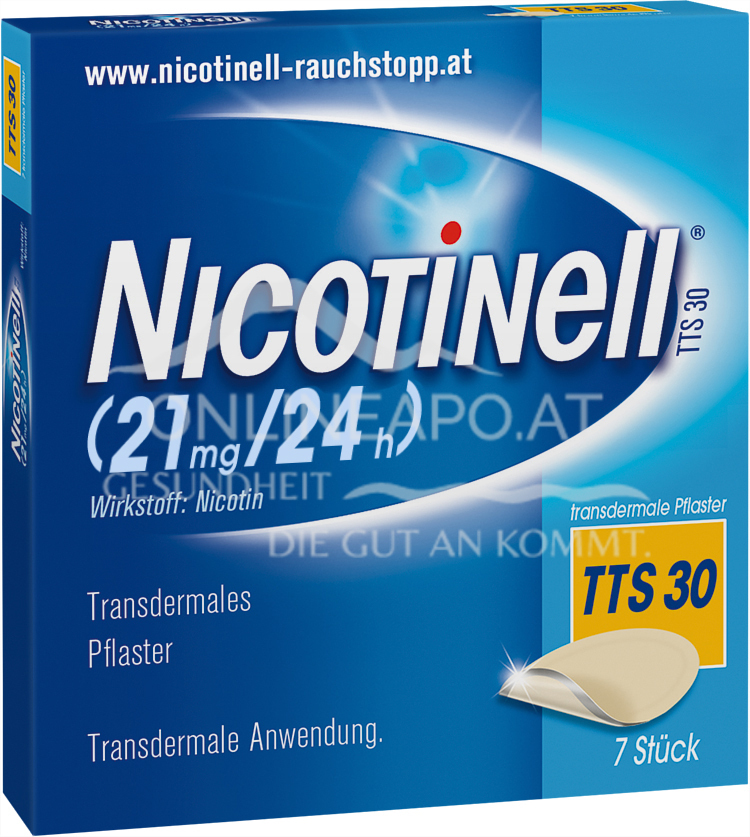 Nicotinell® TTS 30 (21 mg/24 h) transdermale Pflaster | schnell günstig ...