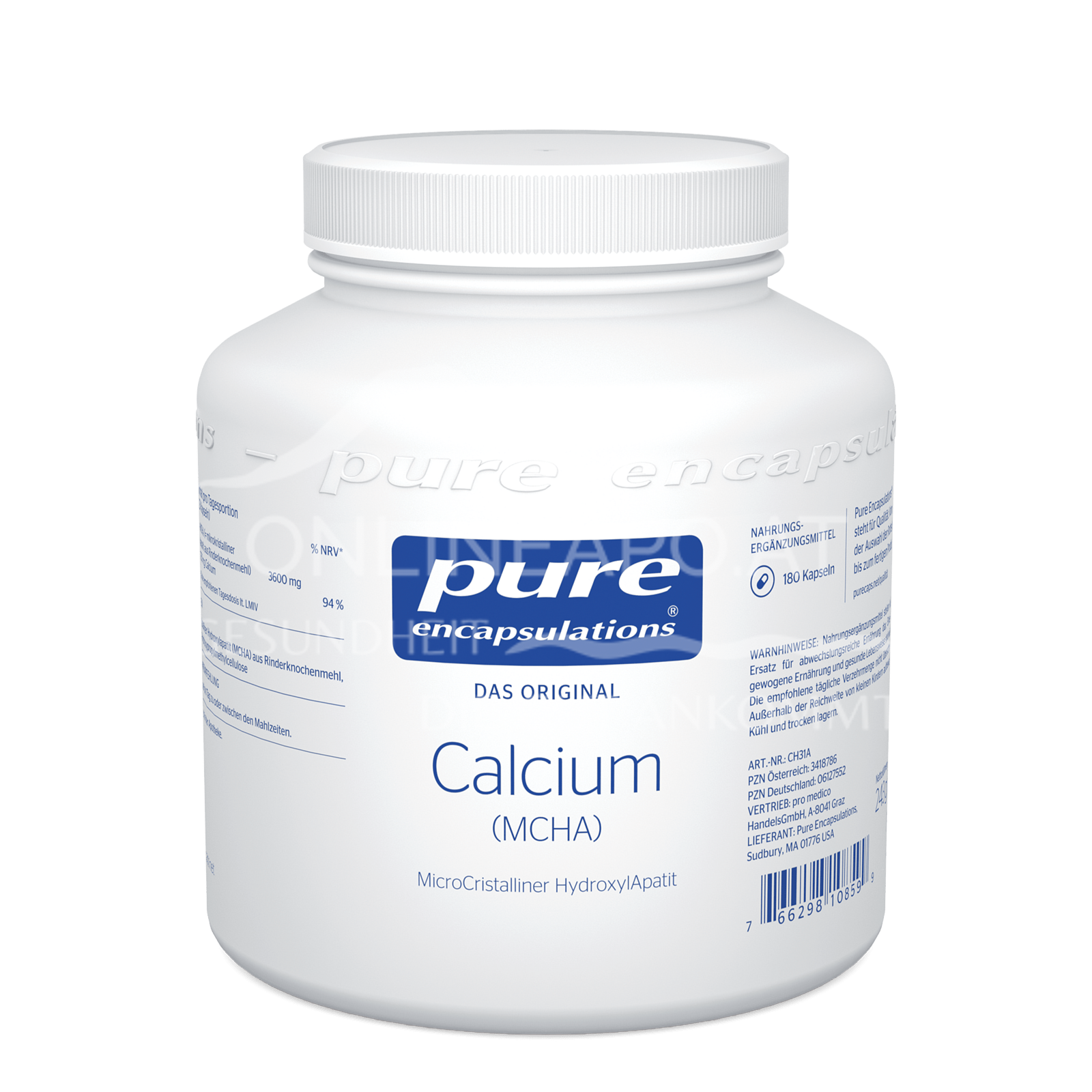 pure encapsulations® Calcium (MCHA) | schnell günstig geliefert