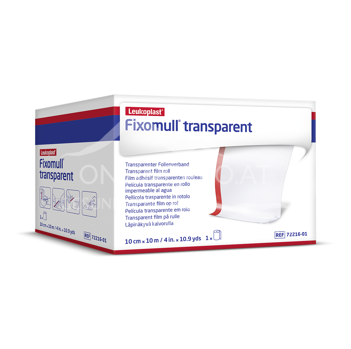 Leukoplast Fixomull® transparent Folienverband 10cm x 10m | schnell ...