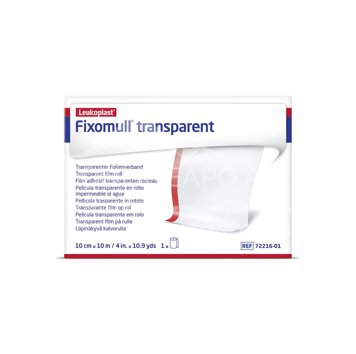 Leukoplast Fixomull® transparent Folienverband 10cm x 10m | schnell ...