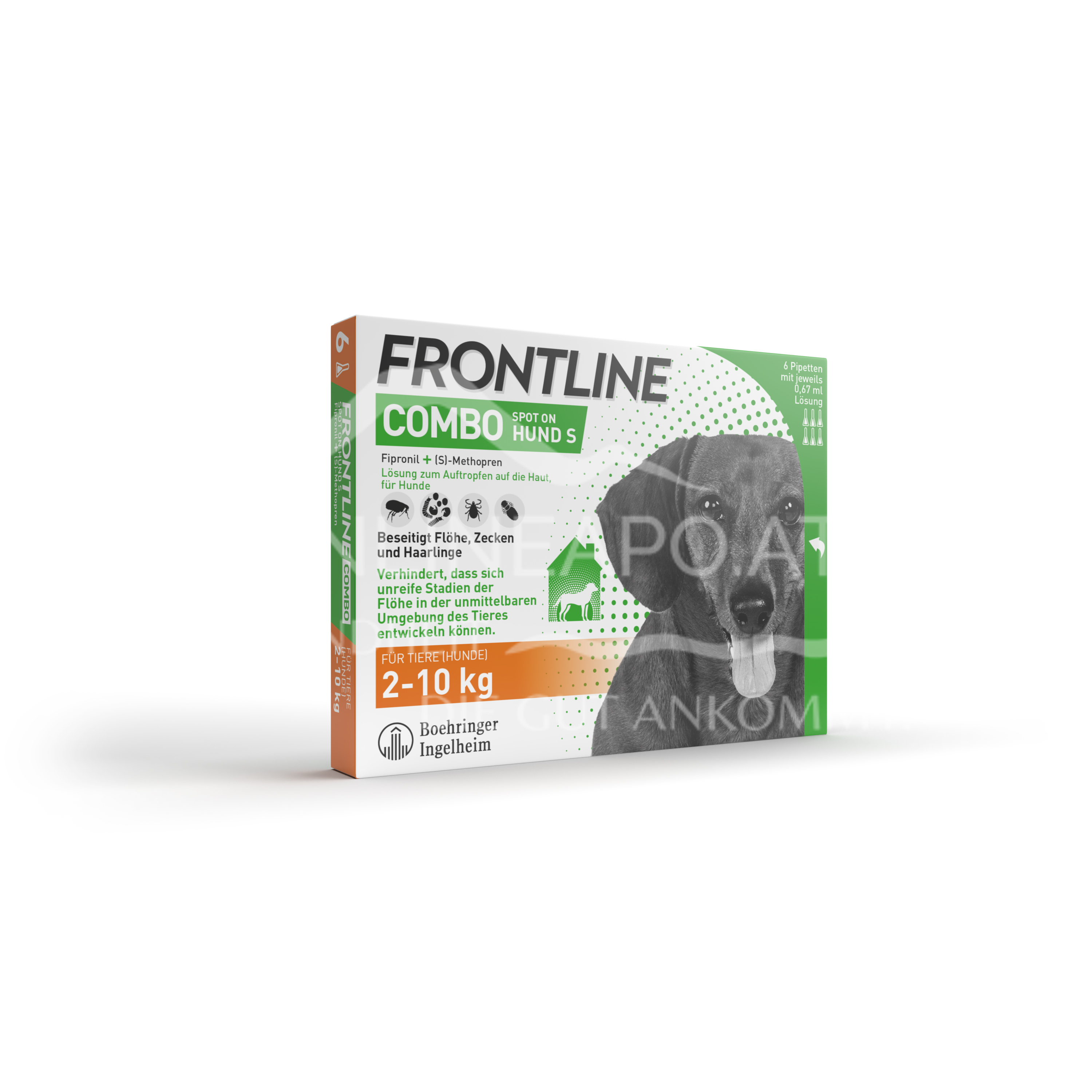 Frontline Combo Spot on Hund S Lösung zum Auftropfen auf die Haut 2 ...