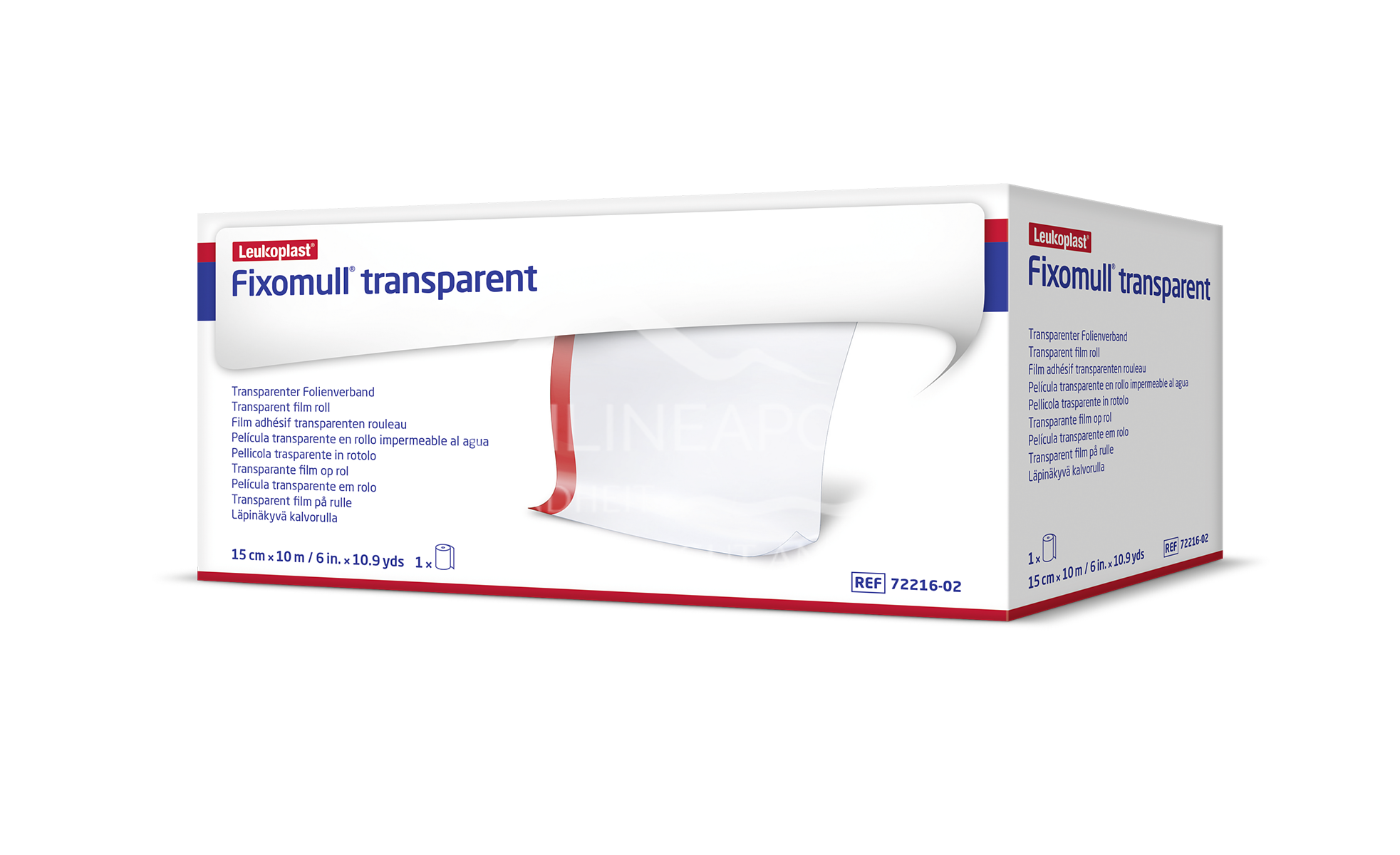 Leukoplast Fixomull® transparent Folienverband 15cm x 10m | schnell ...